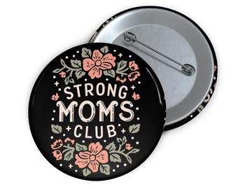 Custom Pin Buttons, No 1 Mom - Mother's Day Gift, Personalized Badge ...