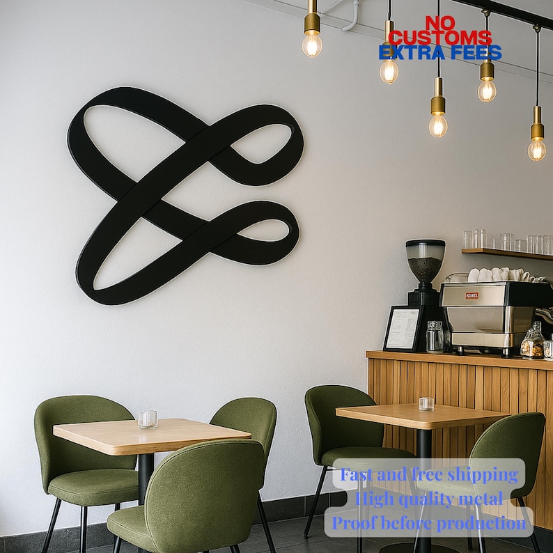 Custom Abstract Wave Metal Wall Art Fluid Line Sculpture - Etsy