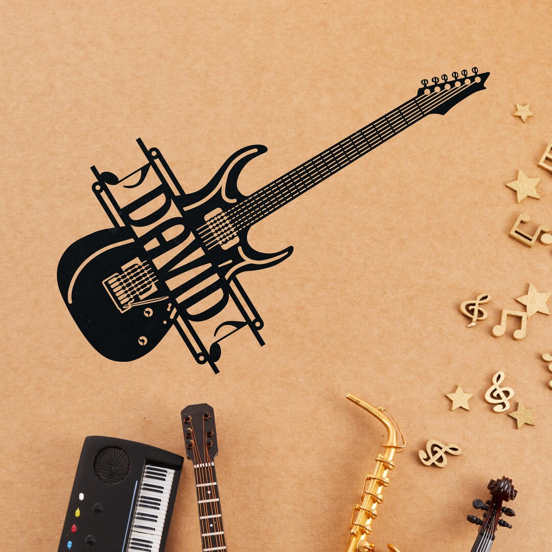 Custom Guitar Metal Sign: Personalized Music Room Wall Art - Etsy