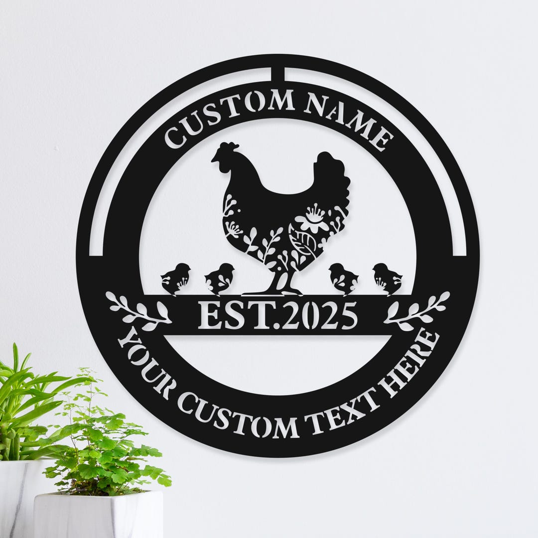 Metal Sign Hen House Decor, Hen House Metal Sign, Cutsom Metal Chicken ...