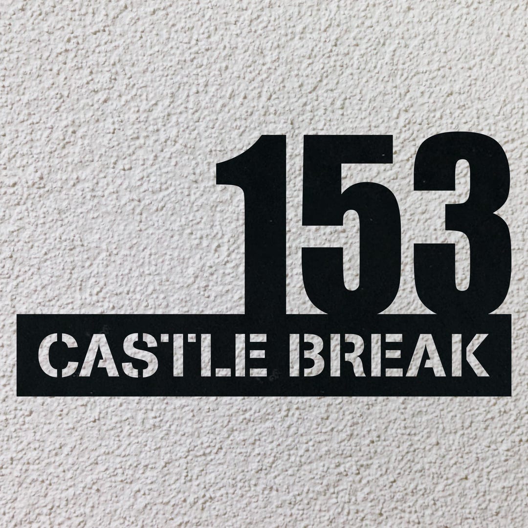 Address Sign for House Custom, House Number, Street Sign Plaque ...