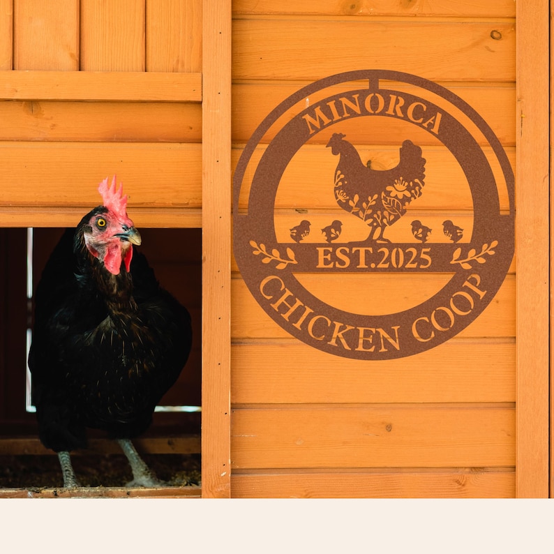 Custom Metal Chicken Coop Sign, Farmhouse Hen House Decor - Etsy