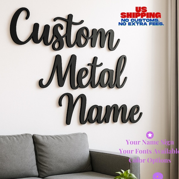 Metal Wall Words - Etsy