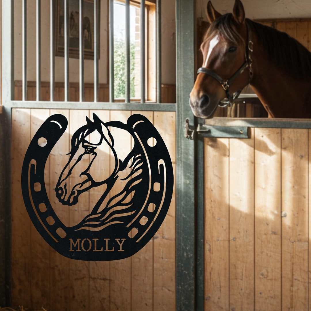 Custom Horse Metal Art ,horse Sign , Cut to Order, Farmhouse Wall Sign ...