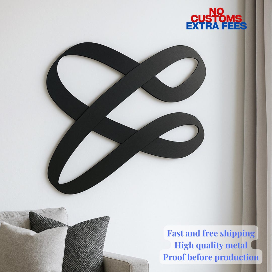 Custom Abstract Wave Metal Wall Art Fluid Line Sculpture - Etsy