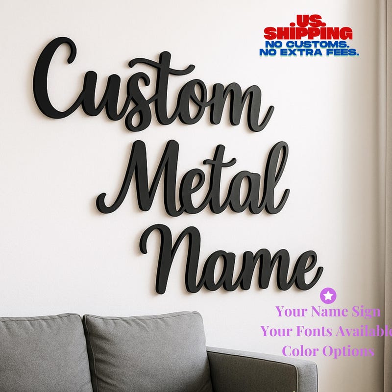Custom Metal Art Letters - Etsy
