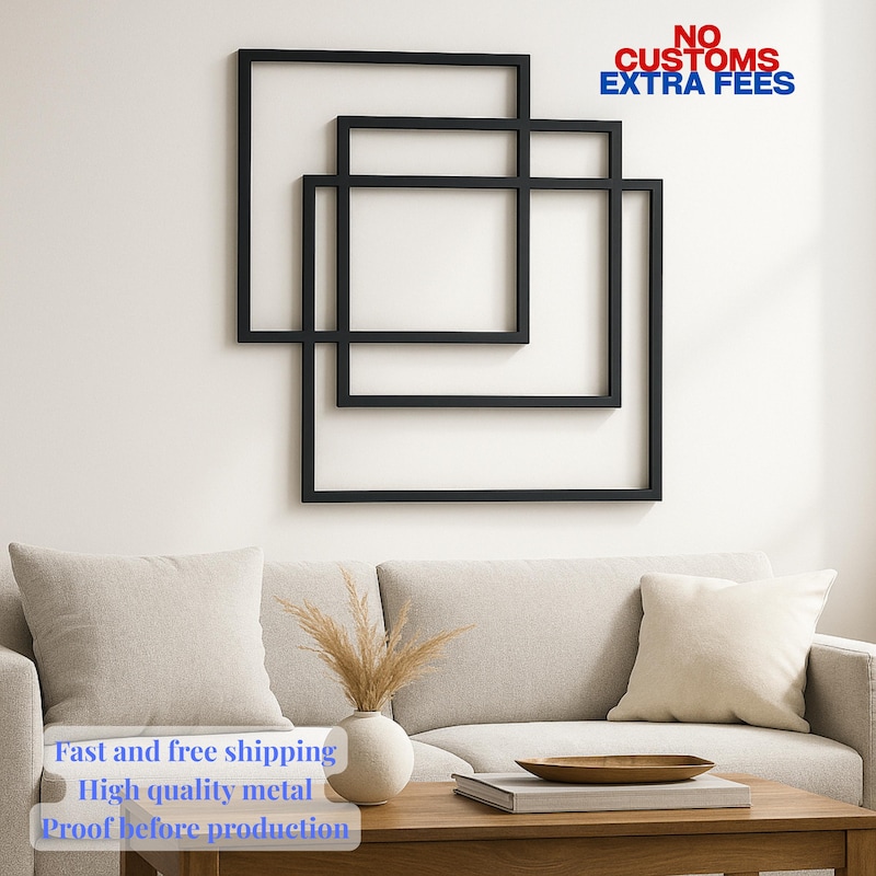 Interlocking Squares - Etsy