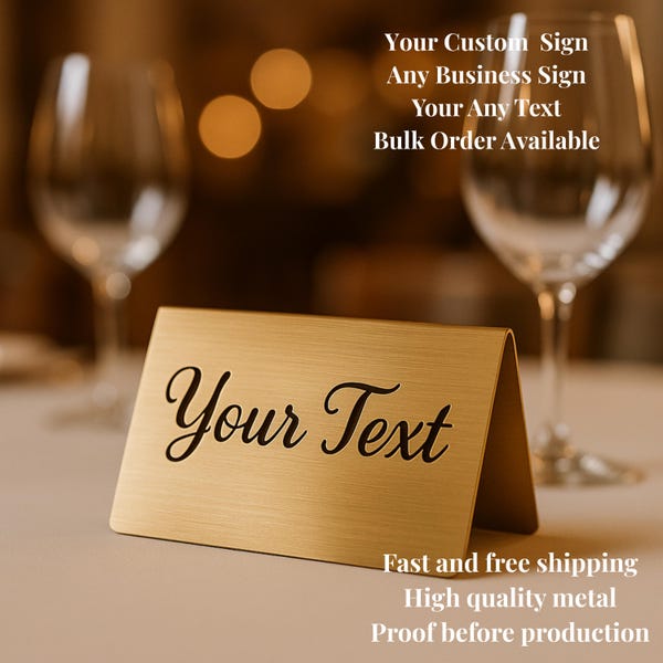 Custom Table Top Metal - Etsy