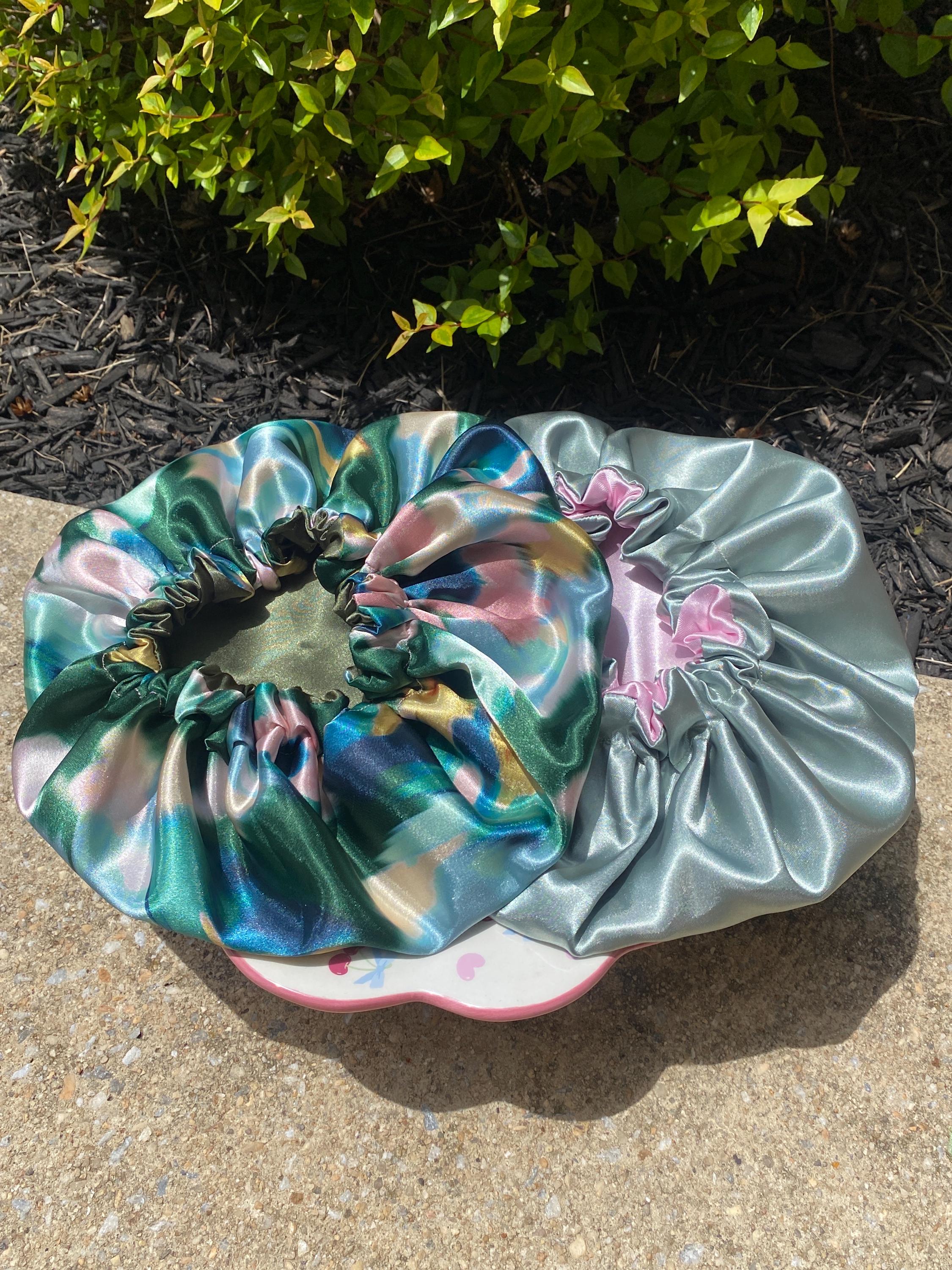 Reversible Satin Bonnet: Frizz Control Sleep Cap - Etsy