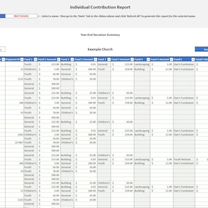 NEW 2026 Church Tithe Tracker: Excel Spreadsheet Template for Churches ...