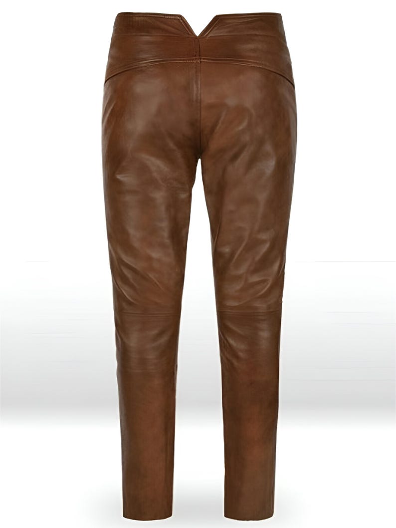 Real Leather Pants, Brown Leather Pants, Gift for Men, Handmade Leather ...