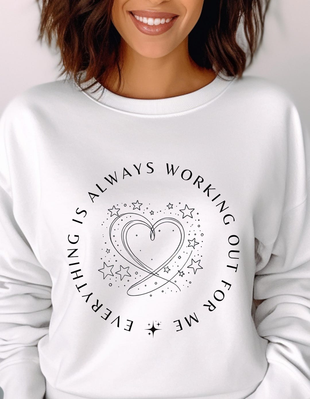 Positive Affirmation Sweatshirt, Law of Attraction, Manifestation ...
