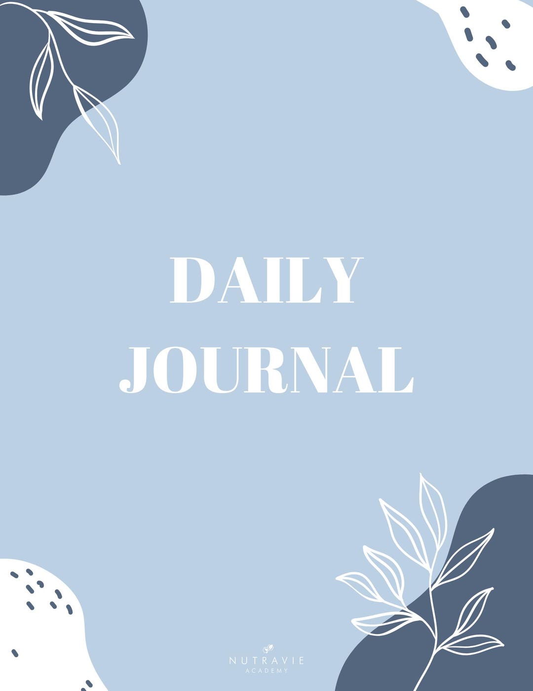 The Daily Journal Line Page | Diary Journal | 365 Daily Pages Journal ...