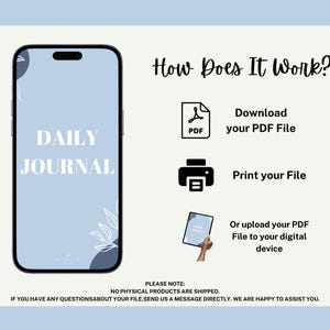 The Daily Journal Line Page | Diary Journal | 365 Daily Pages Journal ...