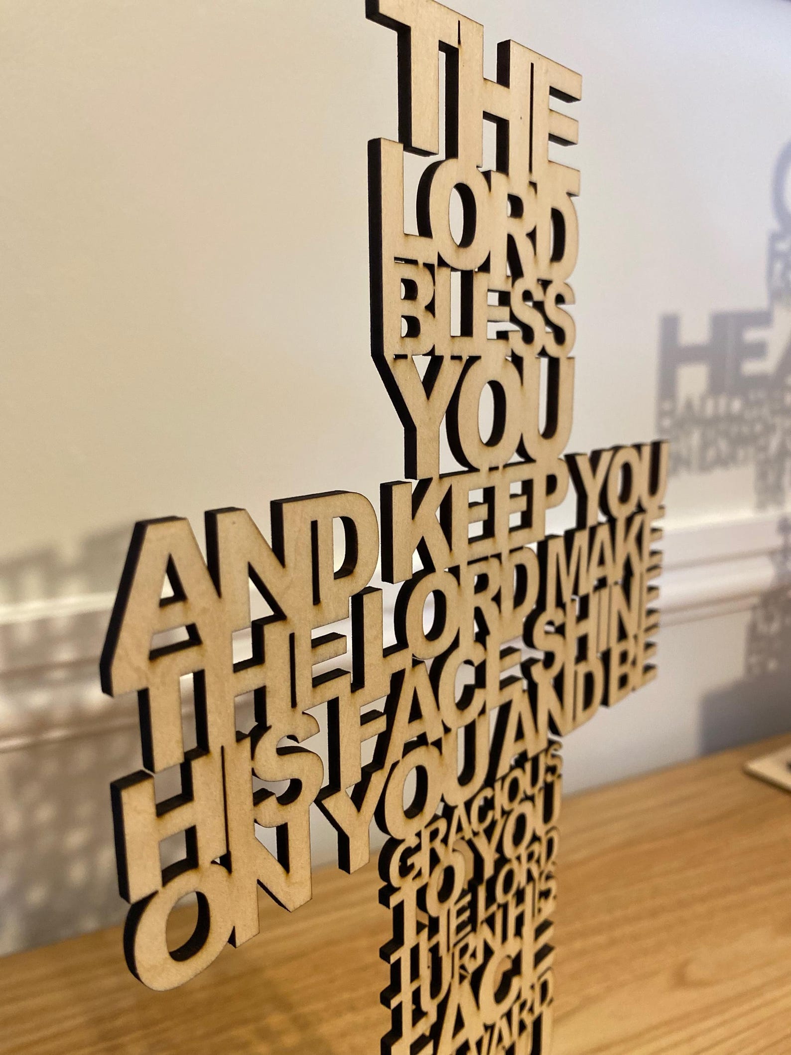 Laser-ready "the Lord Bless You" Cross Design for Xtool XCS. Perfect ...