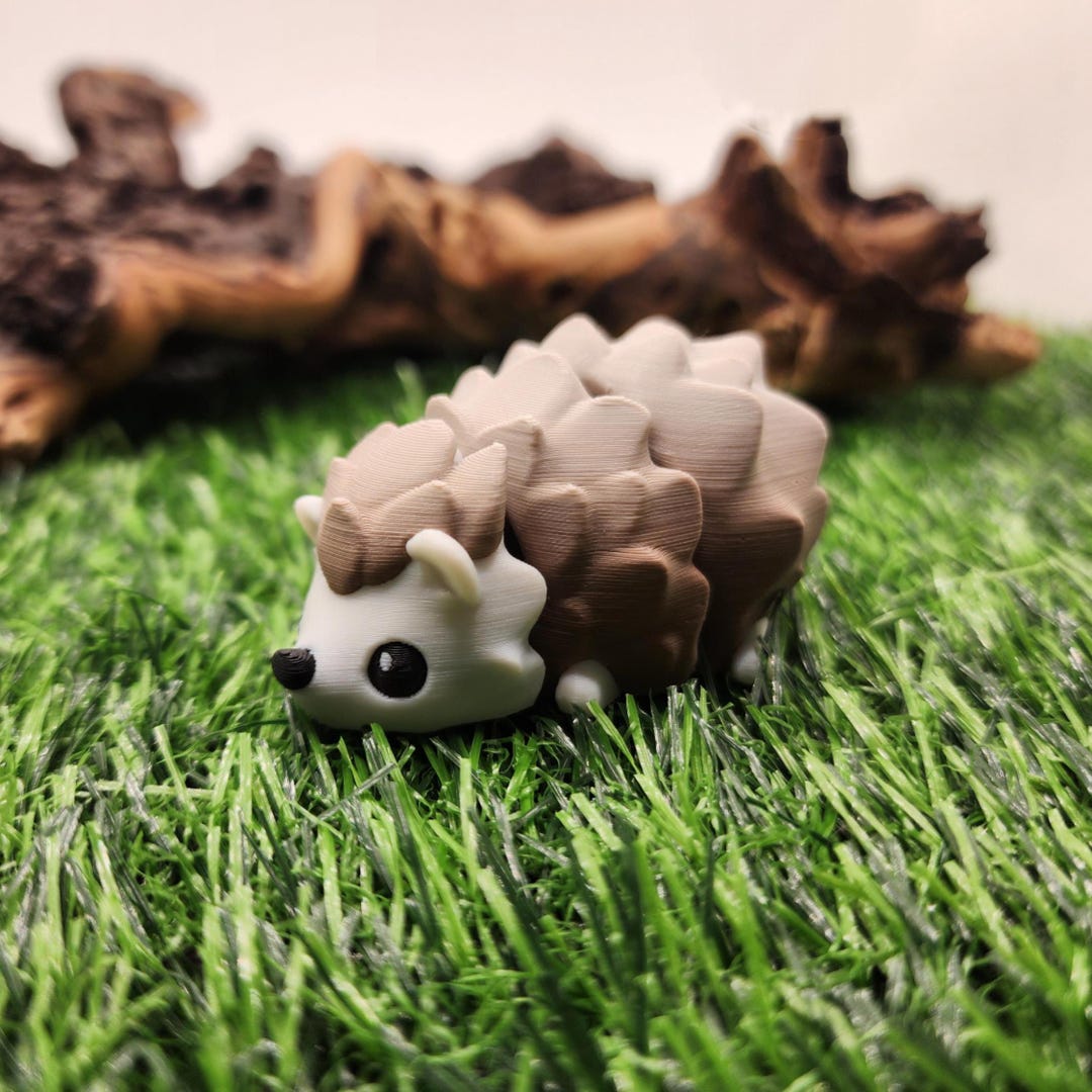 Flexi Hedgehog Fidget Toy | 3D Printed Animal Figurine | Sensory Toy for Kids | Gift for Animal ...