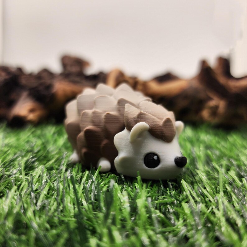 Flexi Hedgehog Fidget Toy | 3D Printed Animal Figurine | Sensory Toy for Kids | Gift for Animal ...