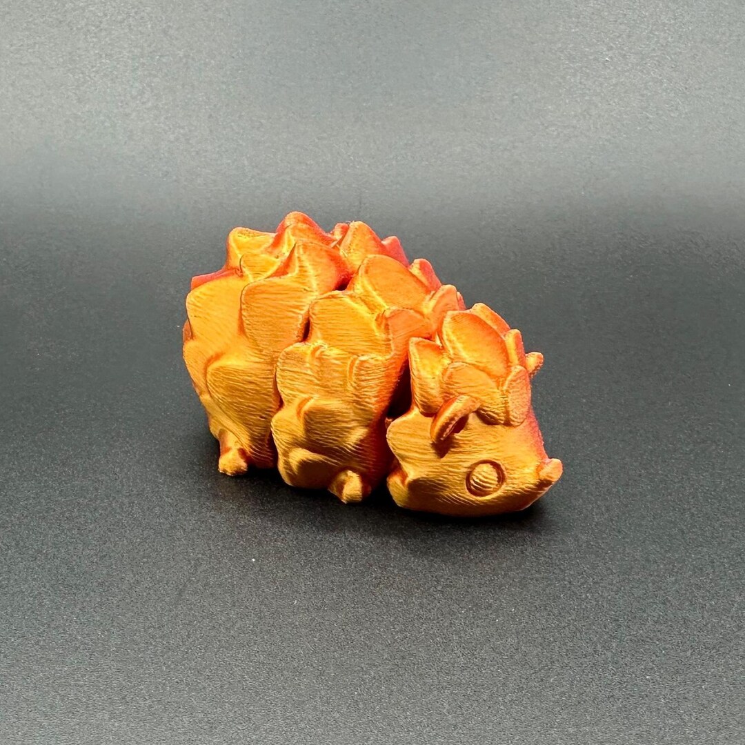 Ginger the Hedgehog Cute Fidget Toy 3D Printed Animal Figurine Sensory ...