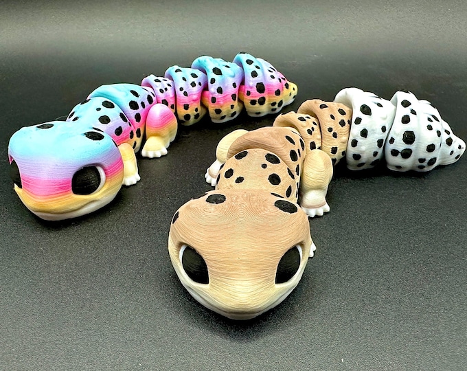 Spotted Gecko | 3D Printed Articulating Flexi Fidget - Etsy