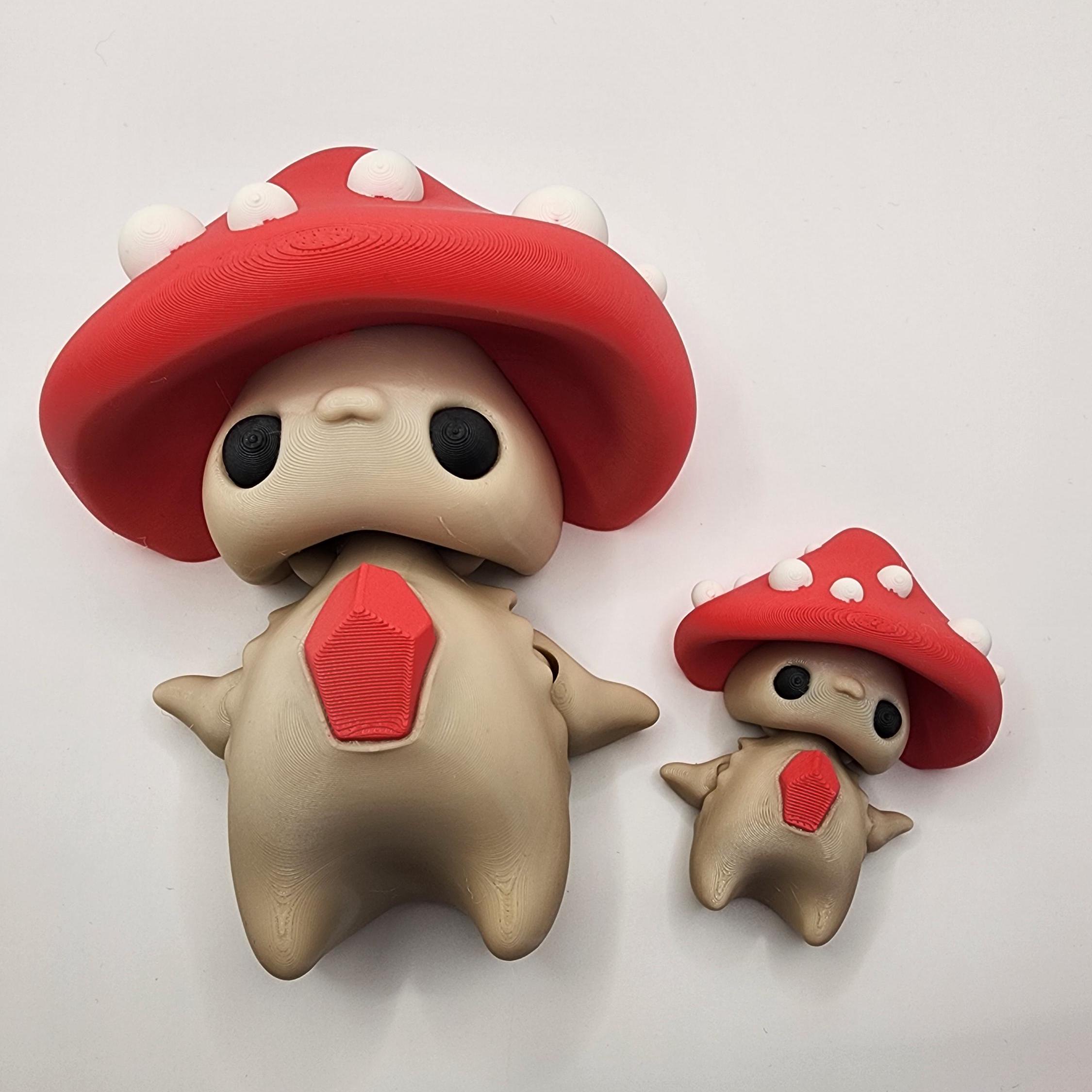 Flexi Mushroom Pixie | 3D Printed Flexi Toy | Fidget Toy | Small ...