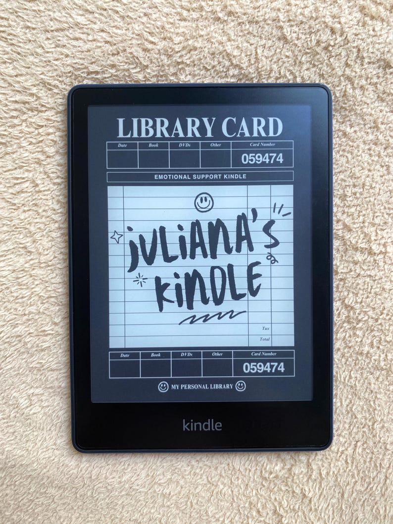 CUSTOM Name Kindle Lockscreen | Kindle Screensaver | Kindle Wallpaper ...