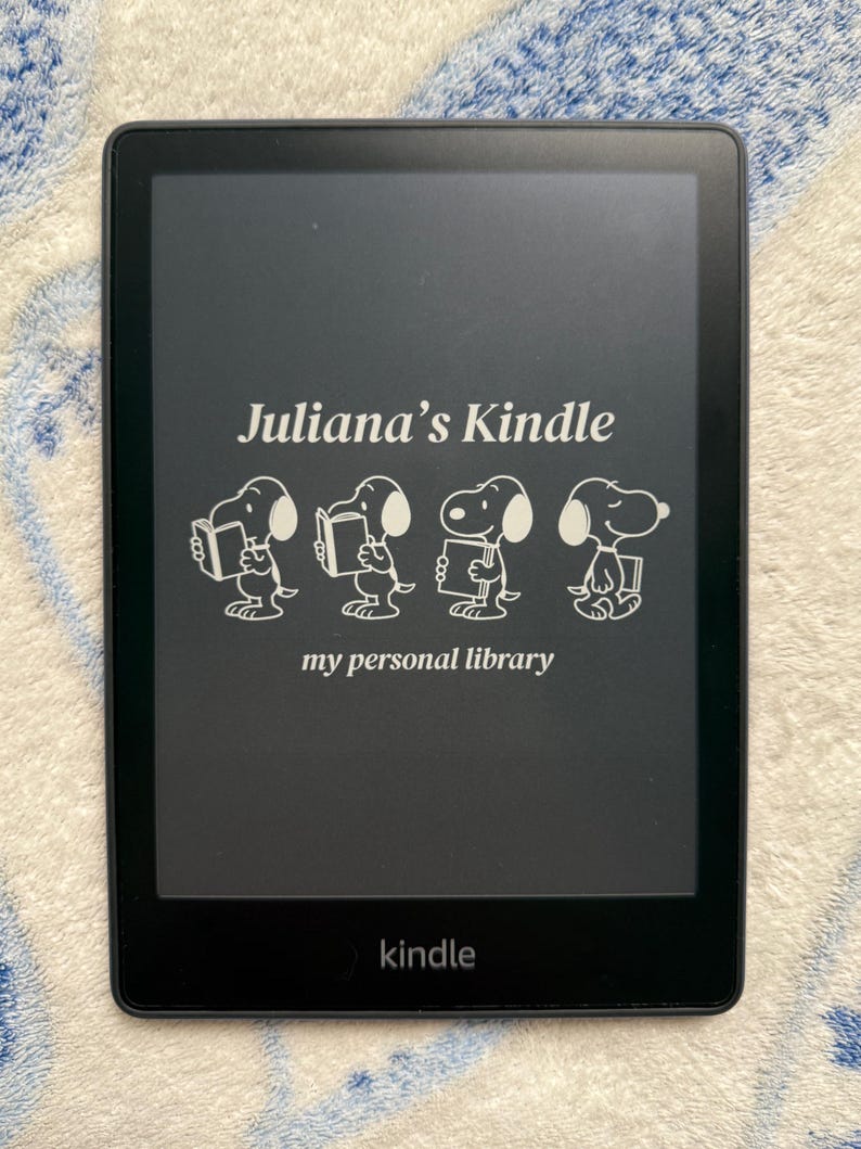 Custom Name Kindle/kobo Lockscreen: Personal Library Wallpaper, Kindle ...