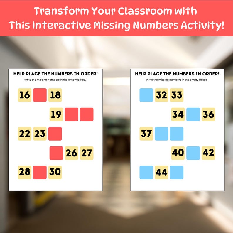 Missing Numbers 1-200 Worksheets Printable - Preschool Kindergarten ...