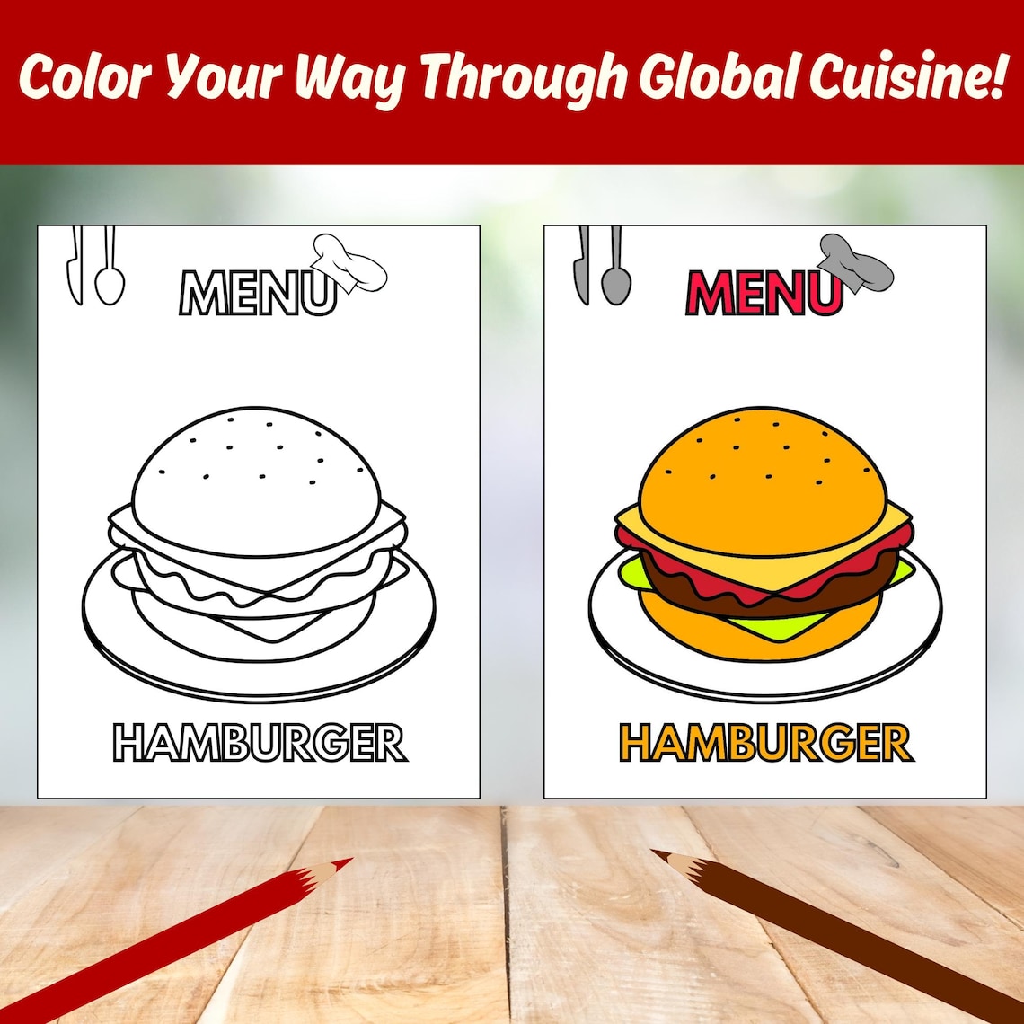Printable Bold and Easy Food Coloring Pages for Kids and Adults | 20 ...