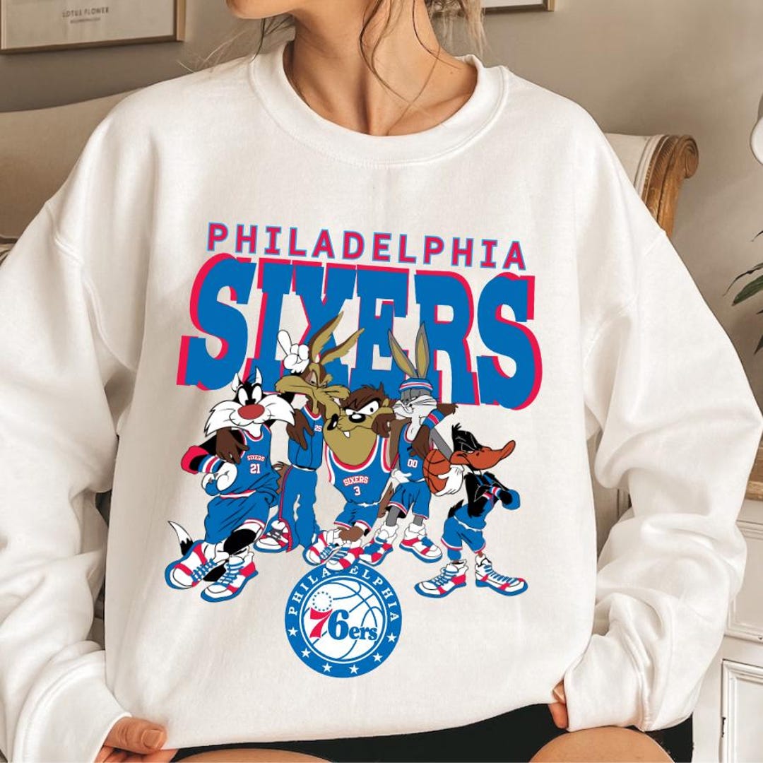 Vintage Philadelphia 76ers Looney Tunes N.B.A Basketball Shirts ...