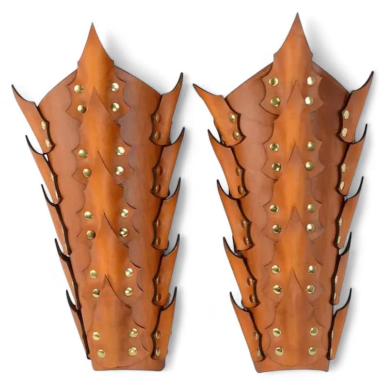 Bracers, Dragon Scale Gauntlets, Leather Arm Guards, LARP Armor ...