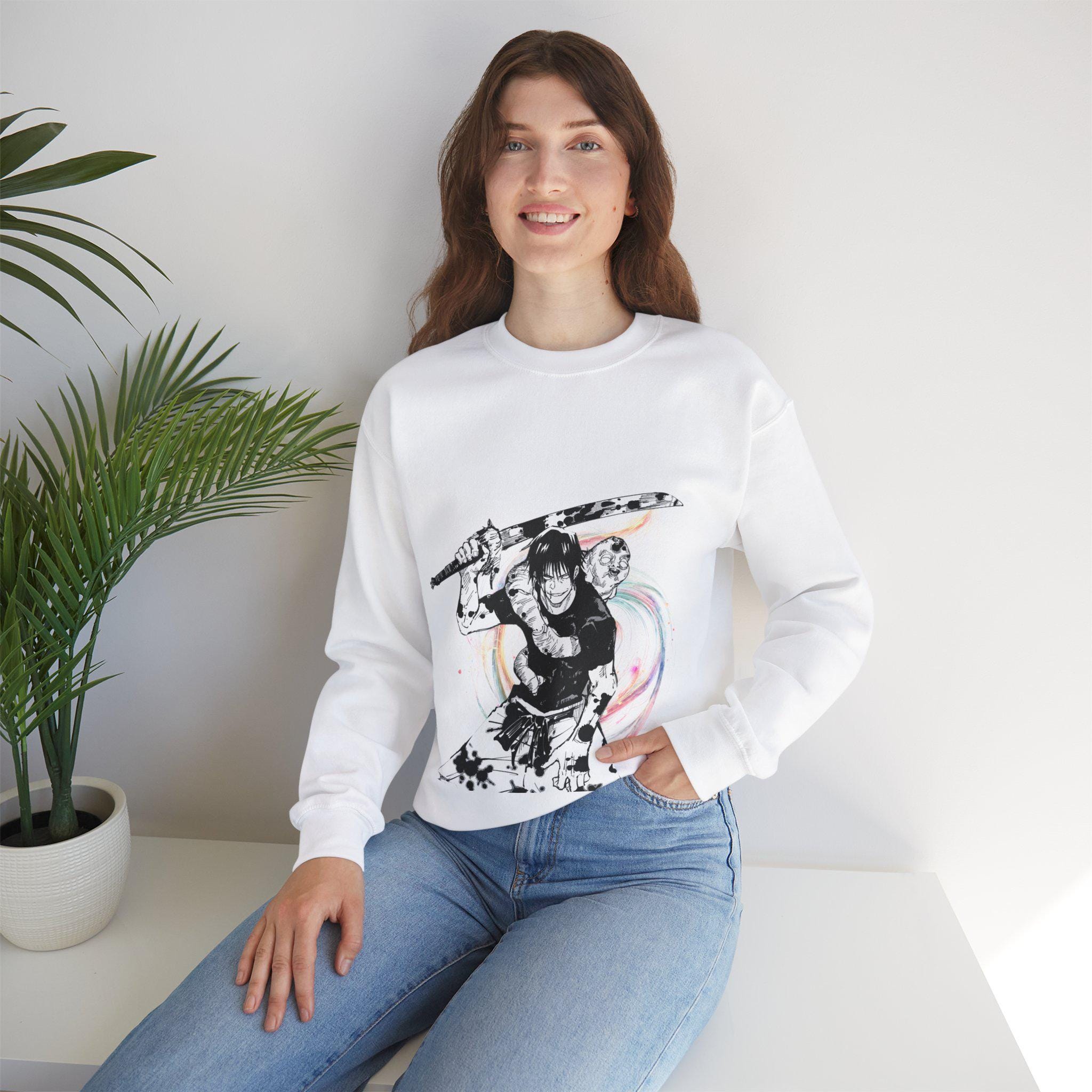 Toji Sweater, Jujutsu Kaisen Anime Sweatshirt, Unisex Anime Crewneck ...