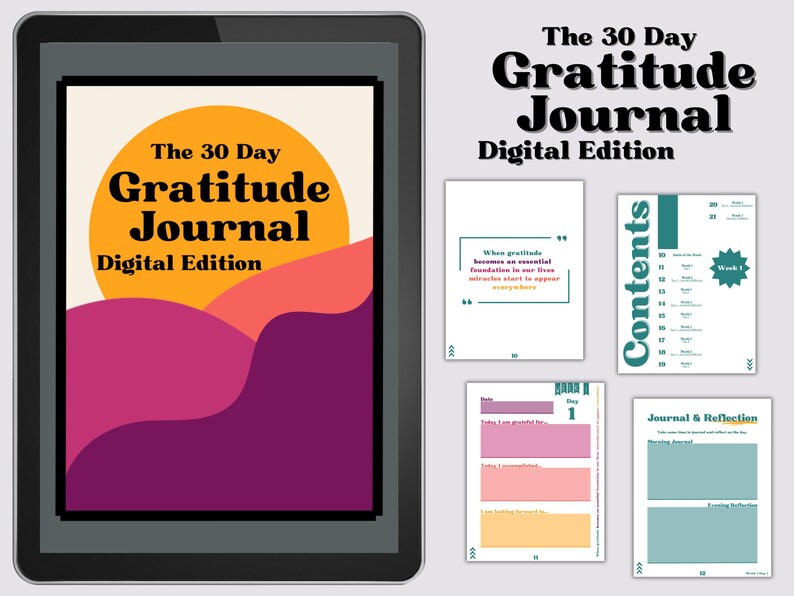 The 30 Day Gratitude Journal - Digital Edition - Etsy