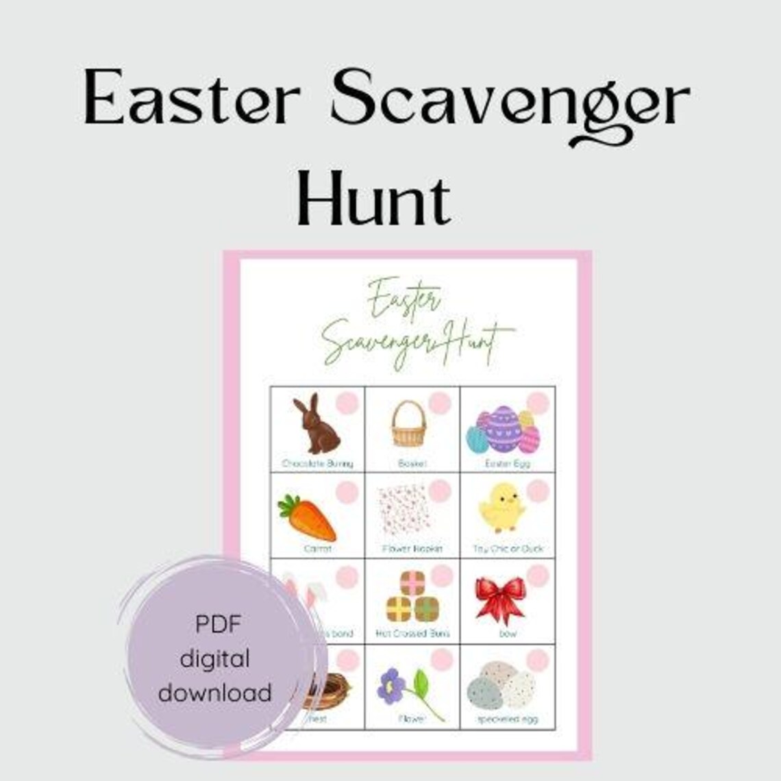 Easter Scavenger Hunt | Printable Games for Kids | Family Friendly ...