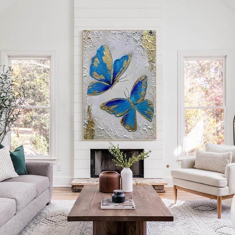 Textured Art Butterfly - Etsy