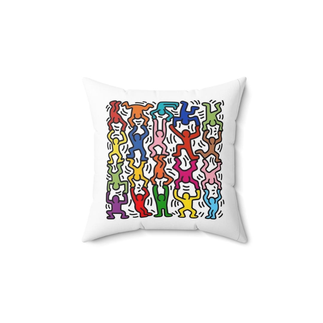 Keith Haring Dancing Pillow - Etsy