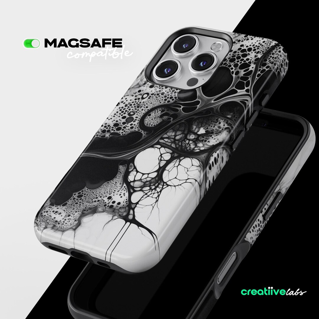 Organic Monochrome V3 | Custom Magsafe-compatible iPhone Tough Case ...