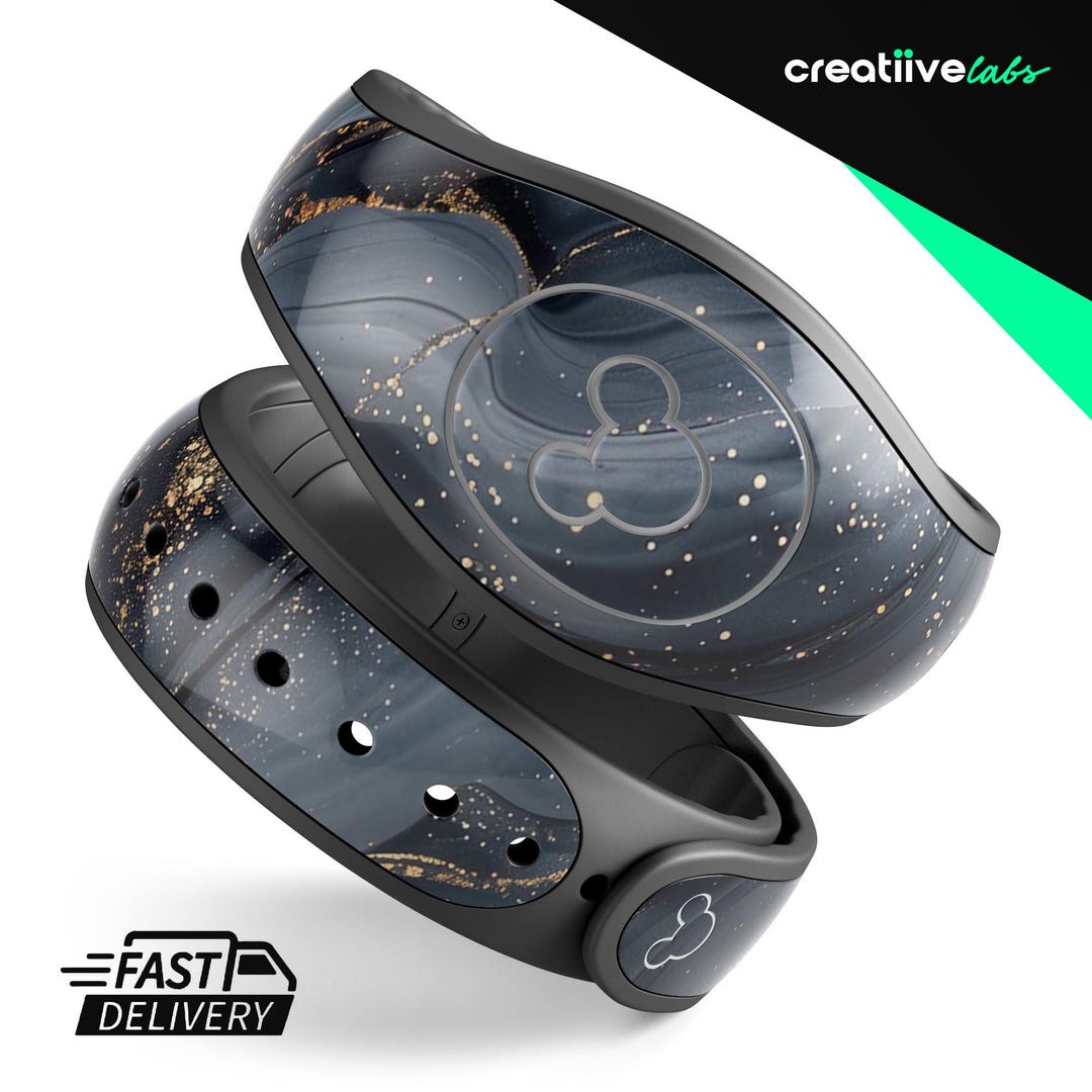 Black Marble Textures 10 | Vinyl Decal Skin for Disney Magicband Plus ...