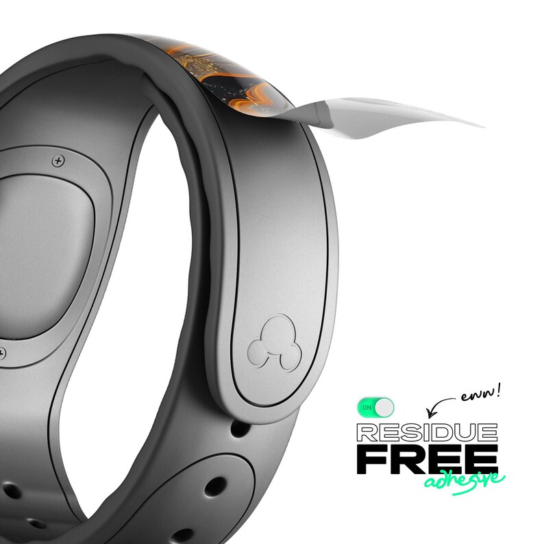 Black Marble Textures 4 | Vinyl Decal Skin for Disney Magicband Plus, 2 ...