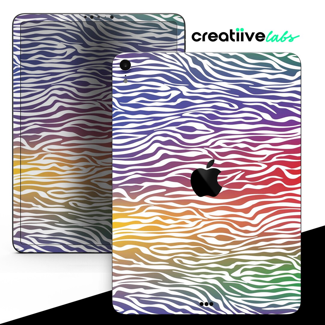 Colorful Vector Zebra Animal Print | Protective Vinyl Decal Wraps for ...