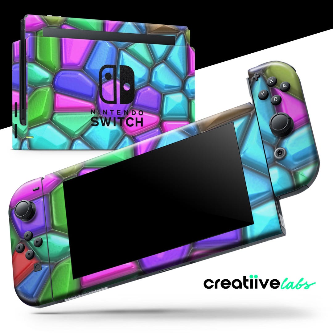 Colorful Mosaic V2 | Skin Wrap for Nintendo Switch 2 Console + OLED ...