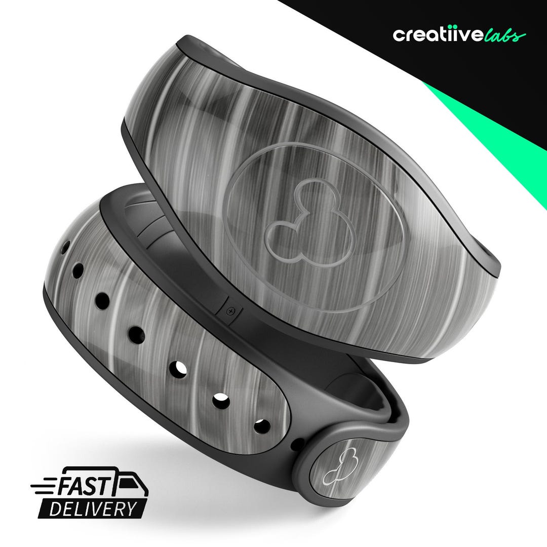 Wavy Metal Texture V2 | Vinyl Decal Skin for Disney Magicband Plus, 2.0 ...