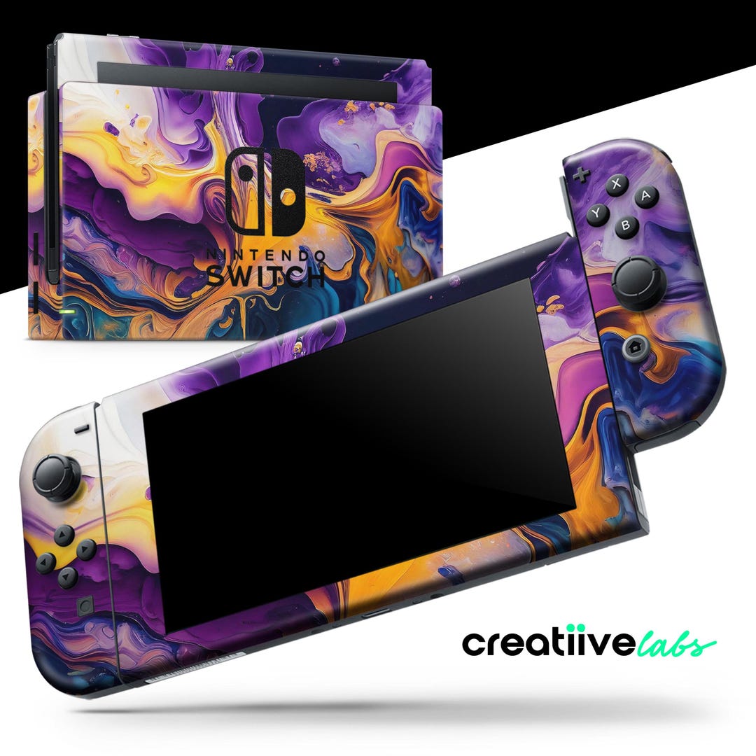 Liquid Ink Lab V1 Skin Wrap Vinyl Decal for Nintendo Switch Lite ...