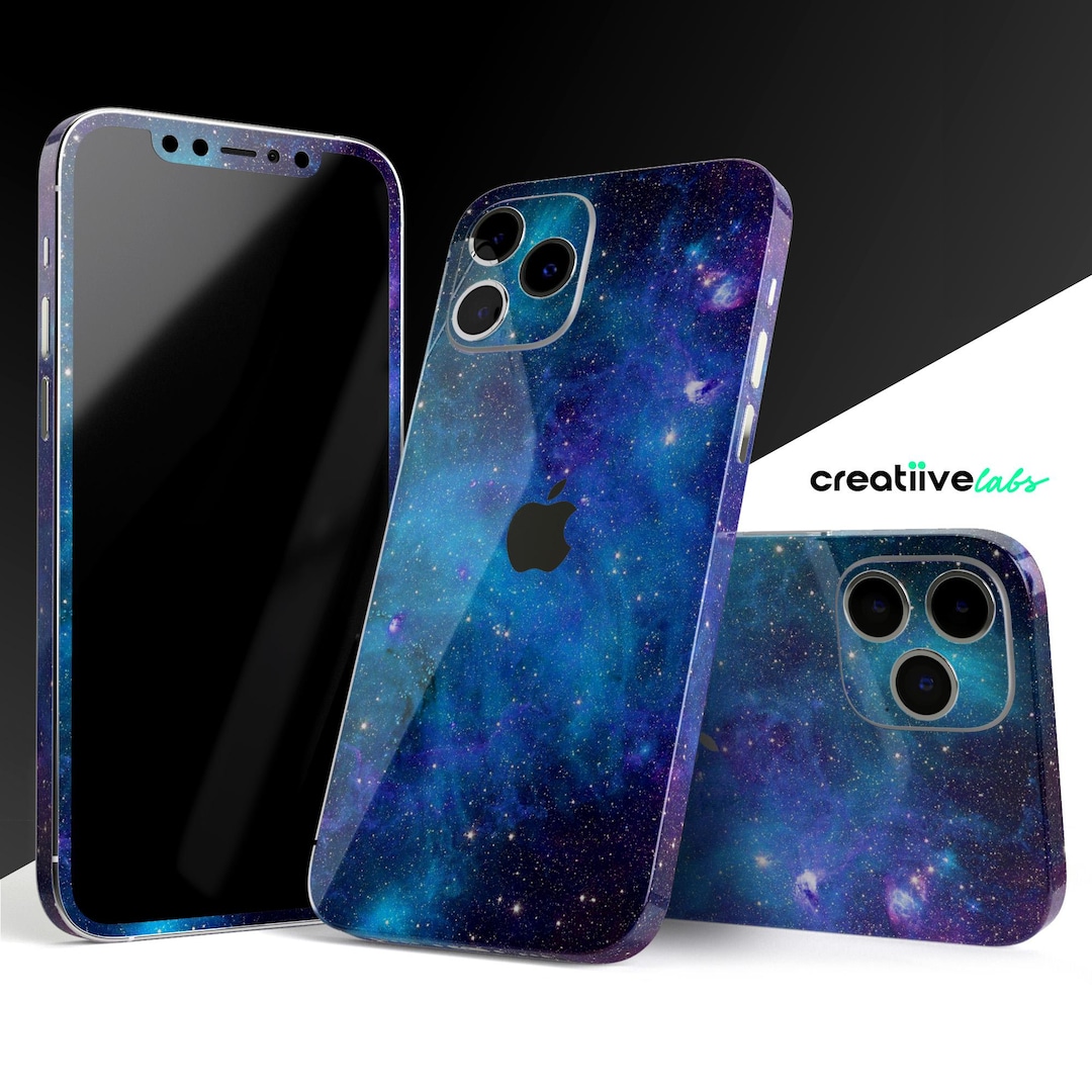 Azure Nebula | Protective Vinyl Decal Wrap for iPhone Models | 17, Air ...