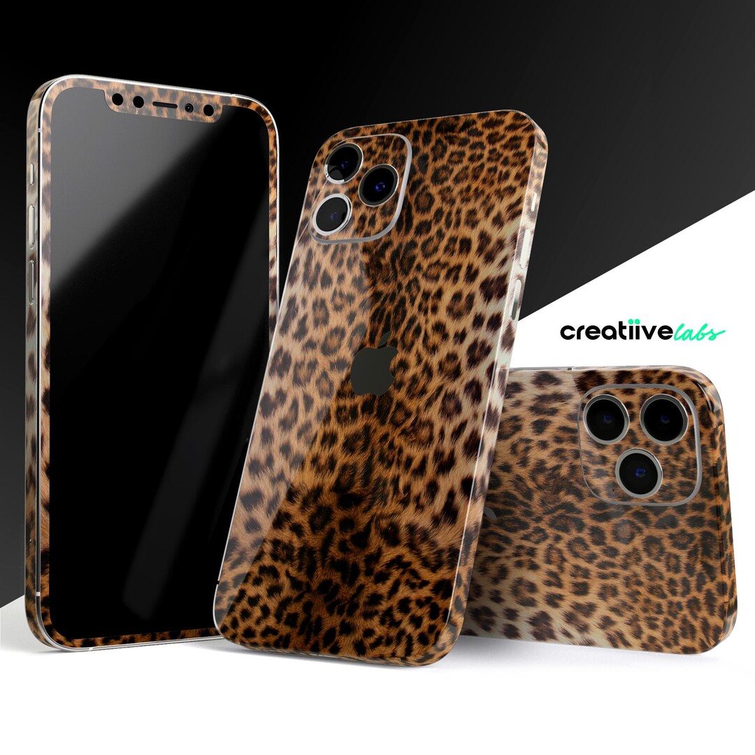 Mirrored Leopard Hide | Protective Vinyl Decal Wrap for iPhone Models ...