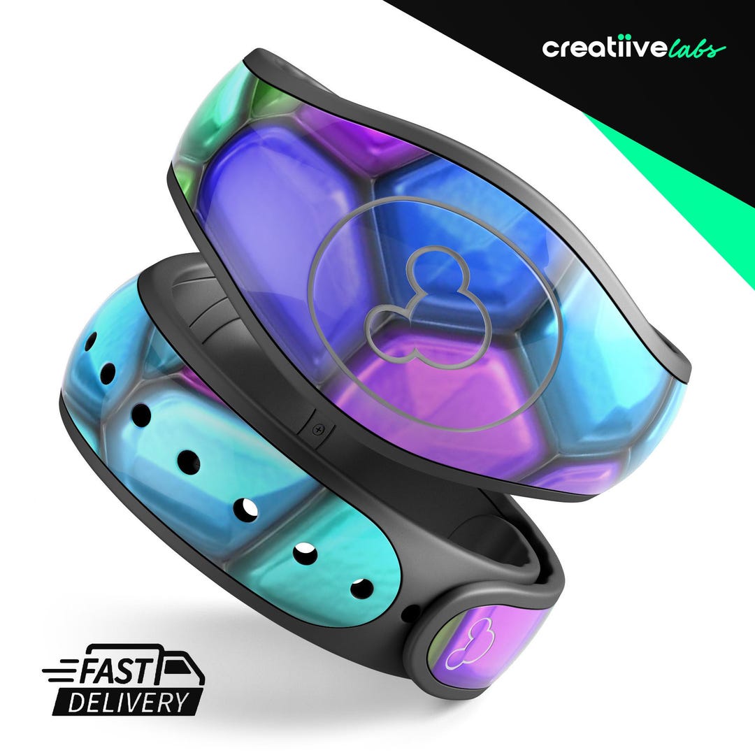 Colorful Mosaic V2 | Vinyl Decal Skin for Disney Magicband Plus, 2.0 ...