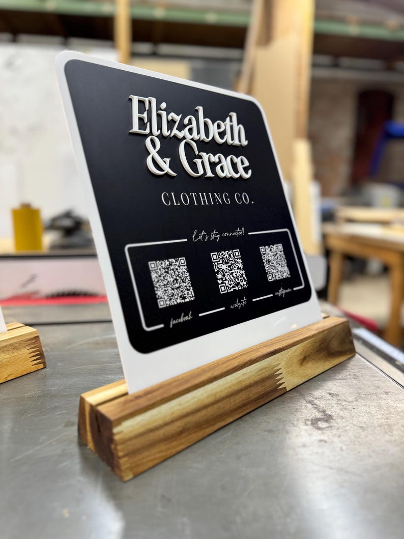 Custom Laser-cut Acrylic Business Sign Personalized Logo Display With ...