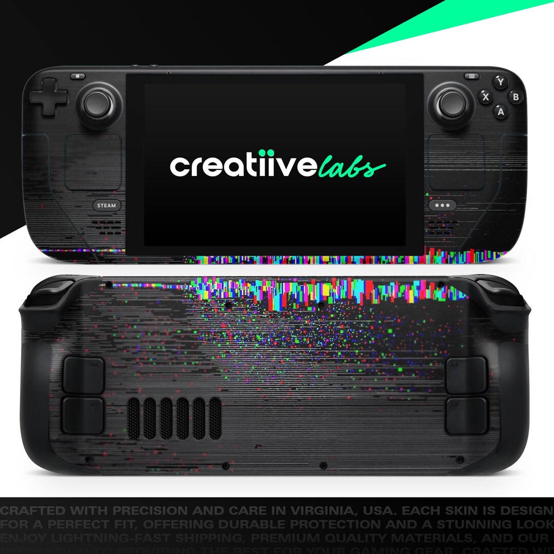 VHS Tape Glitch 3 | Vinyl Skin Wrap | Protective Cover Decal for Valve ...