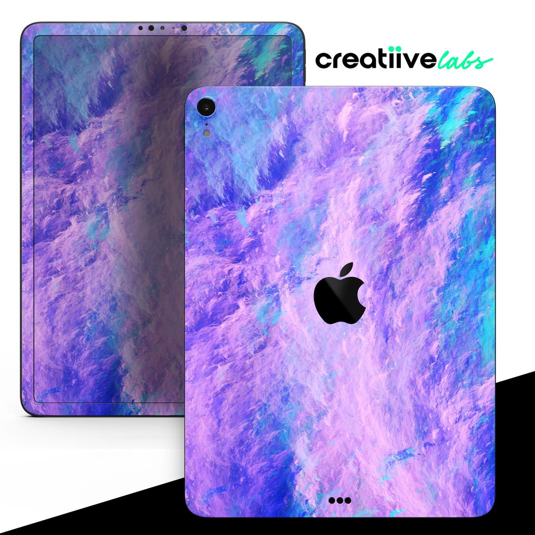 Violet and Blue Abstract Clouds | Protective Vinyl Decal Wraps for All ...