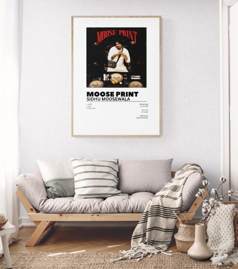 5 PACK Sidhu Moosewala Digital Posters: Moosetape, PBX1, No Name ...