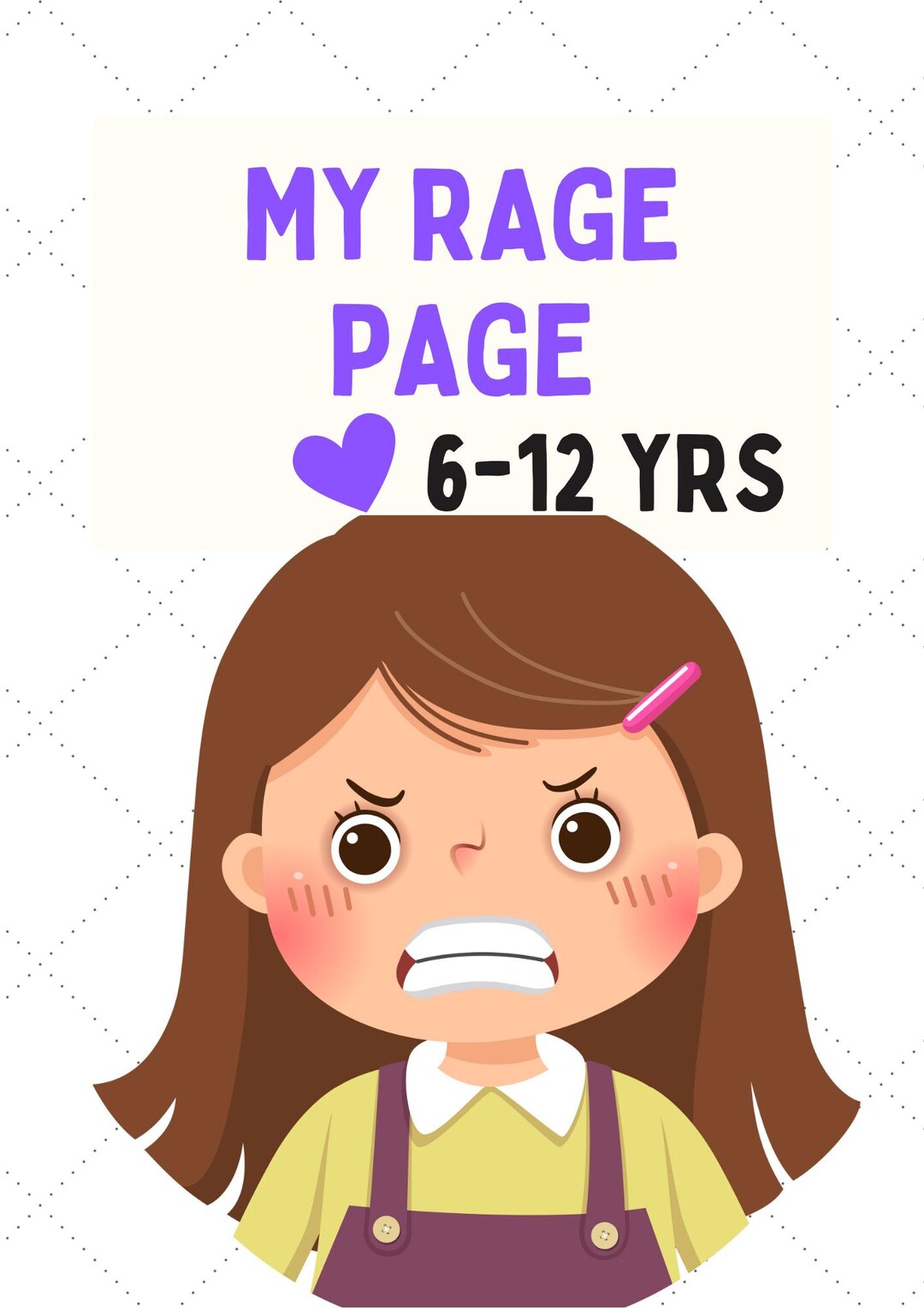 ADHD Kids Printables: Journals, Rage Pages, Anger Management, and ...